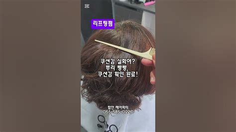 😱그 때는 최선이었지만지금은 실패 내가 직접 복구합니다이제는 리프팅 펌으로 뿌리 빵빵 쿠션감까지 완벽하게 리프팅펌 뿌리볼륨 헤어복구 볼륨펌 함안미용실