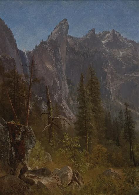 Lost Arrow Yosemite Valley Albert Bierstadt Museum Quality Oil
