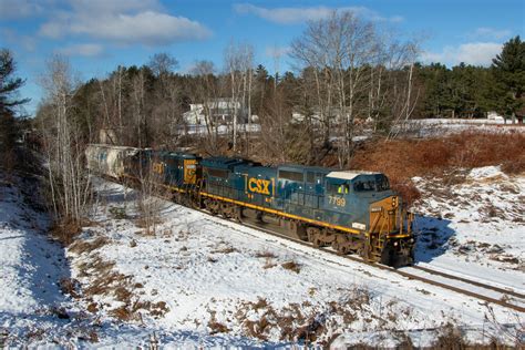 CSXT 7799 Leads L071 At Carmel The NERAIL New England Railroad Photo