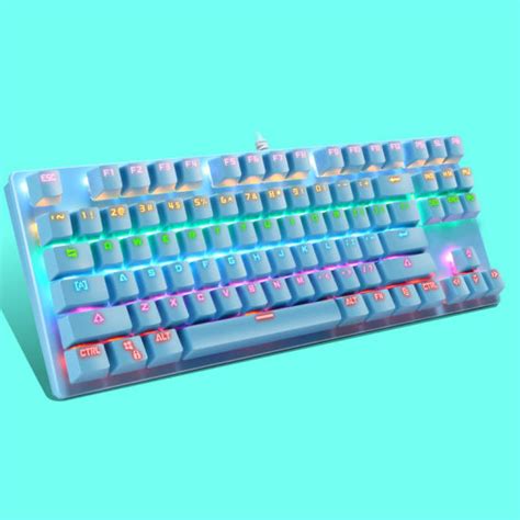 China Newest Portable Blue Light Up Colorful Led Backlit 78 Keys Wired