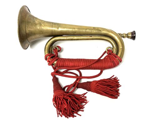 Ww2 Japanese Army Bugle With Tassels Enemy Militaria