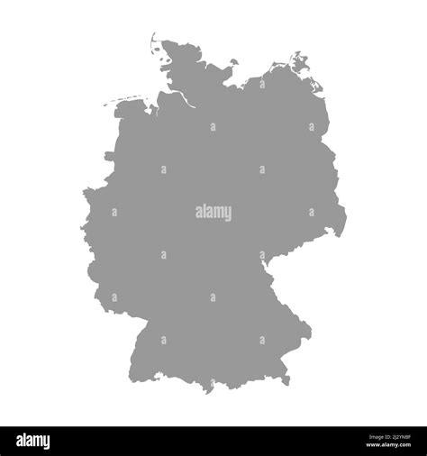 Germany Vector Country Map Silhouette Stock Vector Image And Art Alamy