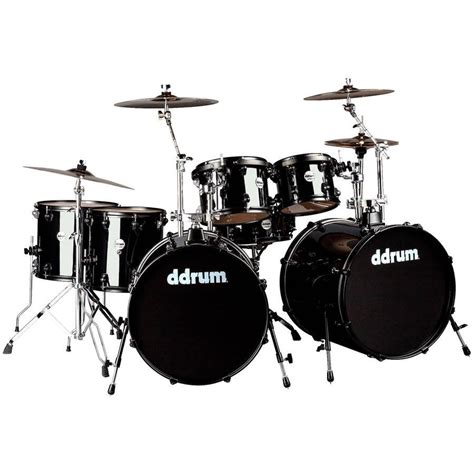 Ddrum Journeyman 7 Piece Double Bass Drumset W Hardware Midnight