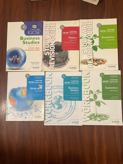 Cambridge Igcse Textbooks And Revision Guide And Workbooks Business