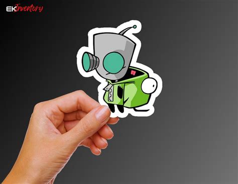 Invader Zim Gir Sticker Funny Sticker Decorative Sticker Laptop Sticker