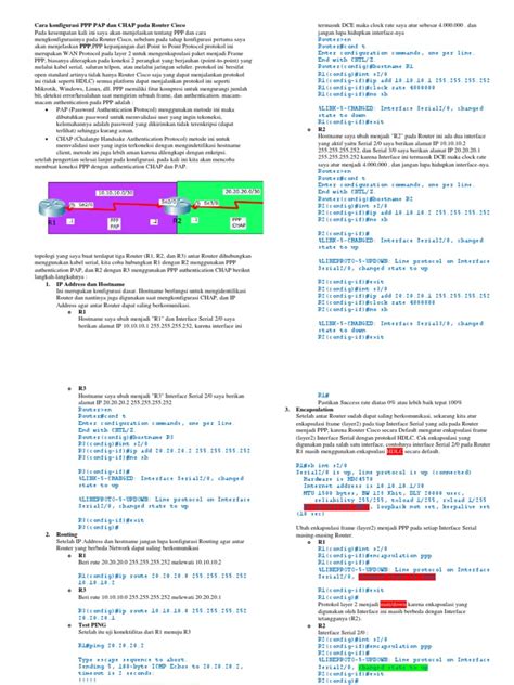 cara konfigurasi ppp pap dan chap pada router cisco pdf