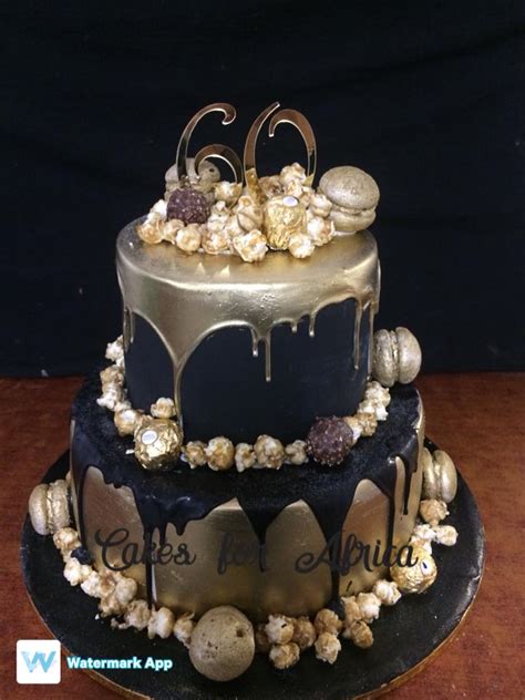 Bdc169 2 Tier 60th Birthday Cakes For Africa