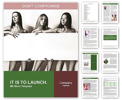 Naked Women Behind Board Word Template Design ID SmileTemplates Com