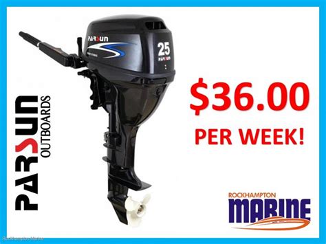 HP PARSUN STROKE OUTBOARD LONG SHAFT TILLER STEER ELECTRIC START For Sale Rockhampton Marine