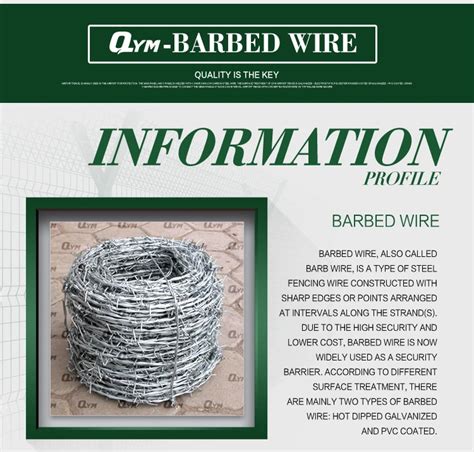 Galvanized Pvc Coated Military Wire Barbed Wire Fence High Quality