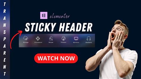 How To Create A Transparent Sticky Header In Wordpress With Elementor