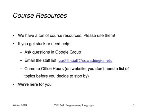 cse341 programming languages section 1 ppt download
