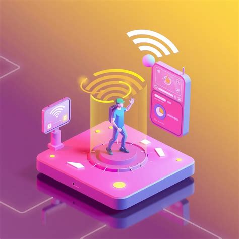 Wifi Sensing For Human Movement Detection 3d Illustrations Bright