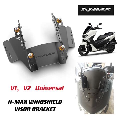 Top 1 Set Yamaha Nmax V1 V2 Universal Windshield Visor Bracket With