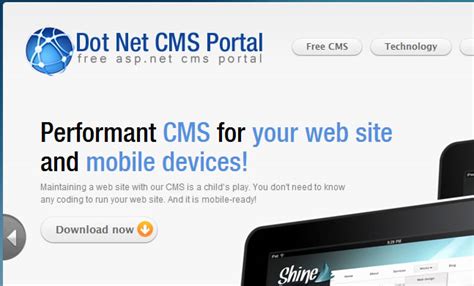 Dot Net Cms Portal Css Design Awards