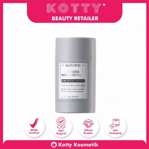 Jual Kotty Kosmetik SKINTIFIC Alaska Volcano Pore Detox Clay Stick Shopee Indonesia
