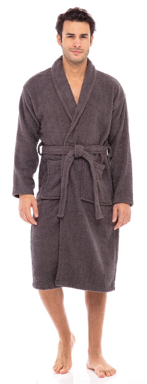 Skylinewears Mens Luxury Robe 100 Cotton Terry Robe Shawl Collar