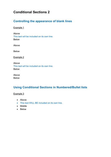 Control Blank Links In Conditional Content