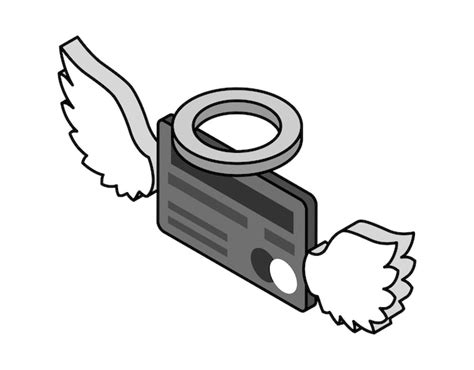 Premium Vector Angel Card Isometric Design Icon Vector Web