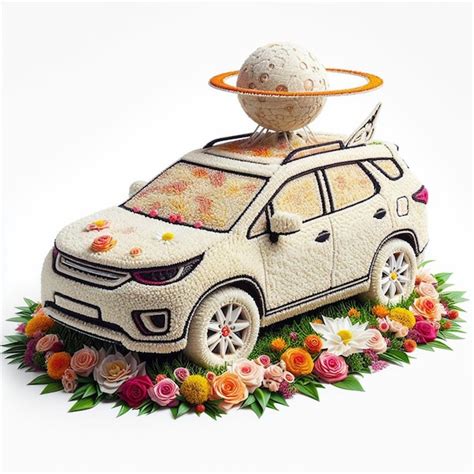 Premium Photo Easter Car Decorated