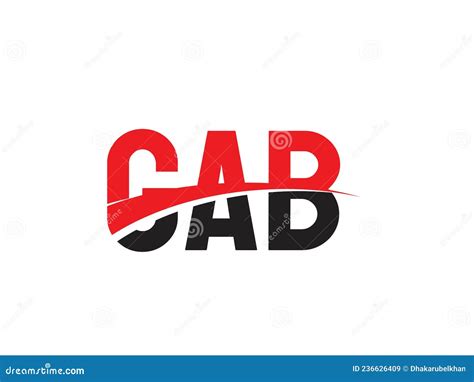 Ilustración Vectorial Del Diseño Del Logotipo Inicial De La Letra Gab