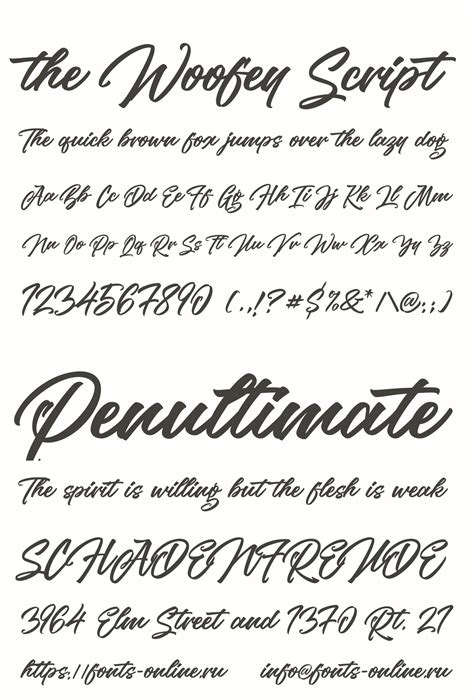 The Woofey Script Font