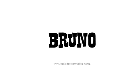 Bruno Name Tattoo Designs