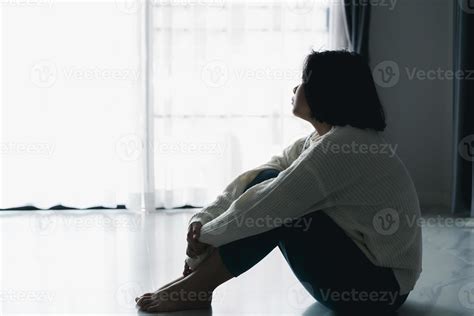 Concept Of Sad Teenage Girl Depression Upset Teenage Girl Sitting At