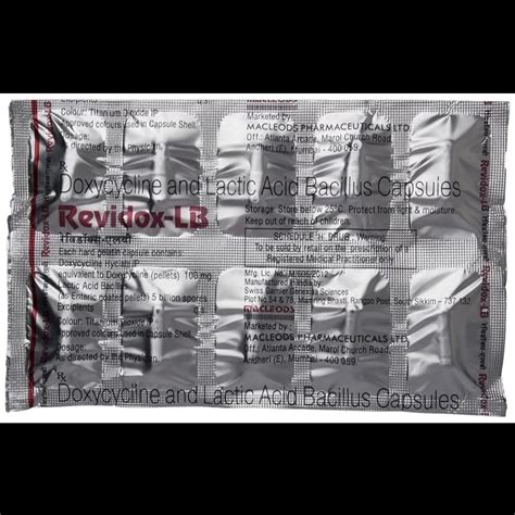 Revidox Lb Capsule View Usage Side Effects Price And Subtitute Egmedi