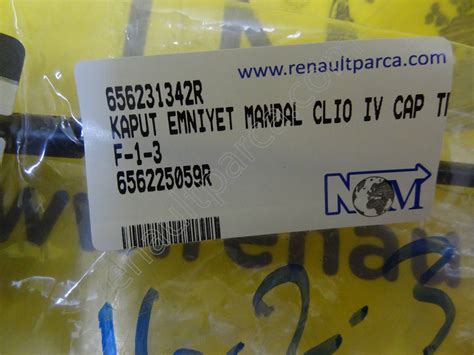 R KAPUT EMNİYET MANDALI Ön Kaput Kilidi Mandalı ve Teli Renault Yedek Parça NOM OTO