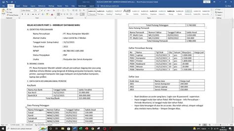 Kelas Accurate Part 1 Membuat Data Base Baru Youtube