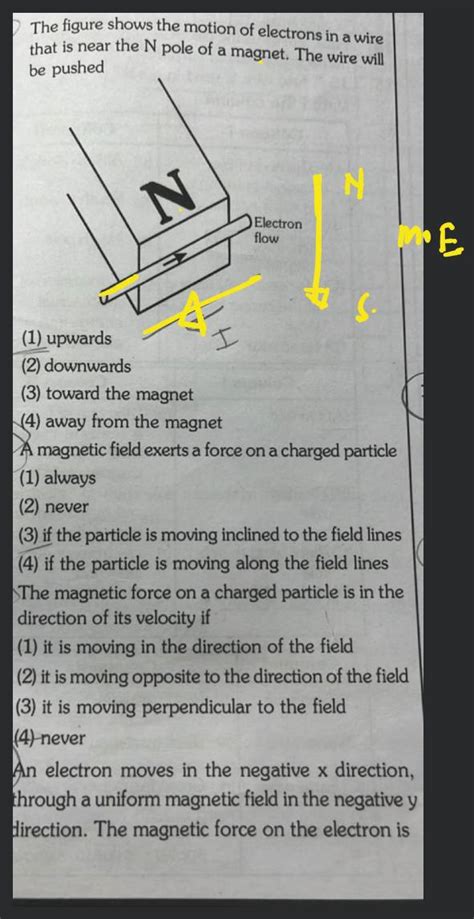 A Magnetic Field Exerts A Force On A Charged Particle Filo