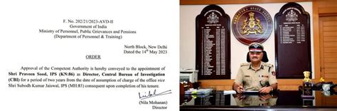 Karnataka Dgp Praveen Sood Appointed As New Cbi Director Ibtimes India