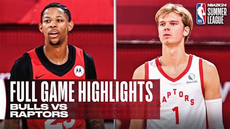 Bulls Vs Raptors Nba Summer League Full Game Highlights The