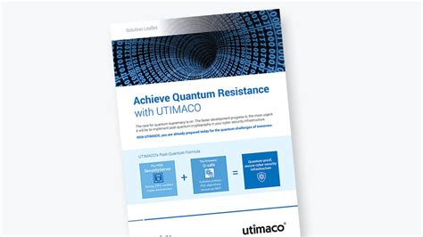 Pqc Solution Leaflet Achieve Quantum Resistance Utimaco