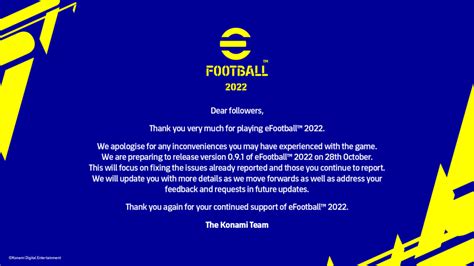 Konami Plans To Address EFootball Issues In An Update On October 28 VGC