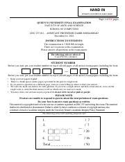Understanding Your CISC Final Exam Key Instructions Tips Course Hero