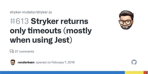 Stryker Returns Only Timeouts Mostly When Using Jest · Issue 613
