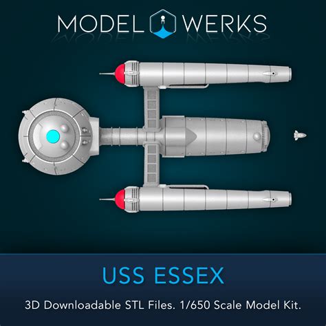 🚢 Uss Essex 1650 Scale Daedalus Class Ship・ 3d File For ・cults