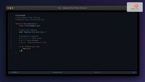 Vim Command Linux Master The Ultimate Text Editor With Advanced Techniques Codelucky