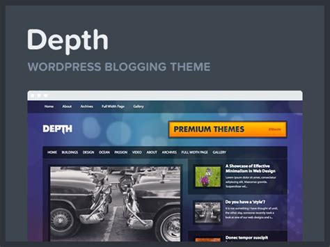 Depth Wordpress Theme