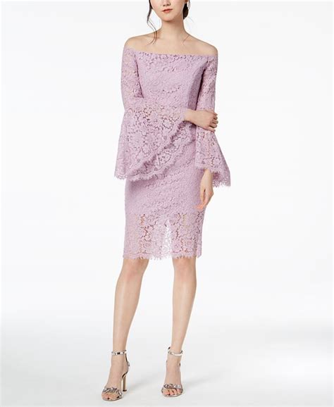 Bardot Off The Shoulder Bell Sleeve Lace Dress Macys