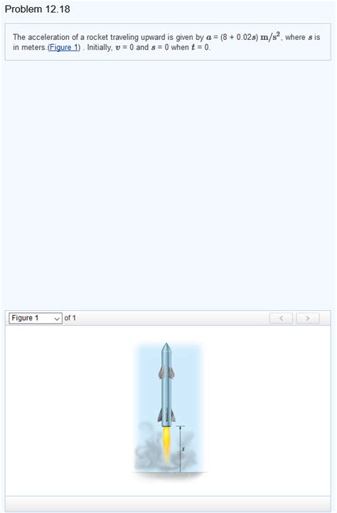 Solved Determine The Time Needed For The Rocket To Reach An Chegg