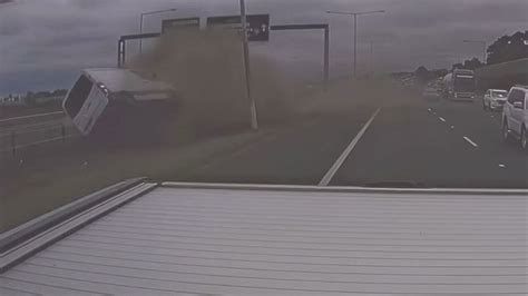 Dashcam Footage Captures Huge Crash On Western Ring Road In Derrimut