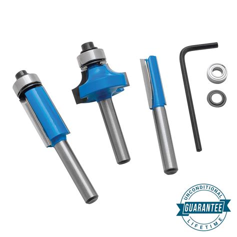 Rockler 3 Piece Router Bit Set 1 4 Shank Rockler Woodworking And