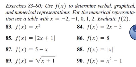 Solved Exercises 83 90 Use Fx To Determine Verbal