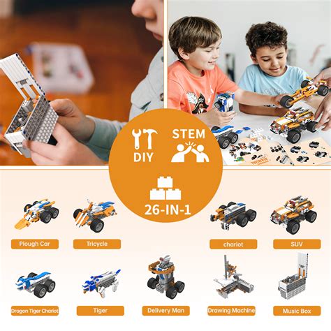 Makerzoid Superbot 26 In 1 Coding Robot Kit Stem Programmable App Enab