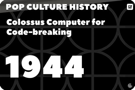 Colossus Computer For Code Breaking