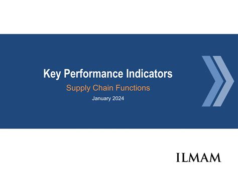 Key Performance Indicators KPIs Supply Chain Functions