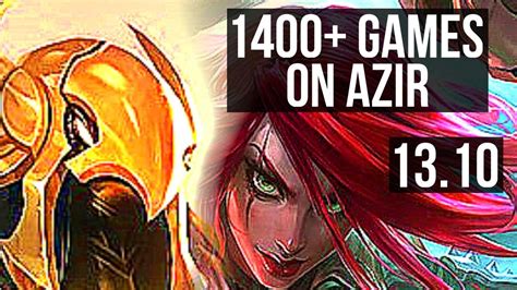AZIR Vs KATARINA MID 6 1 5 1400 Games 1 7M Mastery Dominating